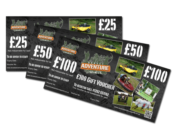Activity Vouchers – Birthday Gift Idea - Dorset Adventure Sports