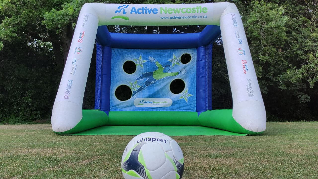 Inflatable Football Shootout - Dorset Adventure Sports
